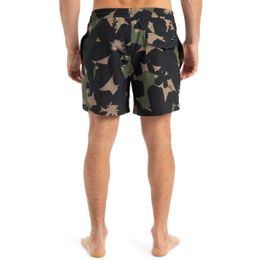 Boardshorts Quiksilver "Surfsilk Straight 16", Herren, Gr. S, grape leaf handtman, Obermaterial: 92% Microfaser, 8% Elasthan;, Hosen Boardshorts