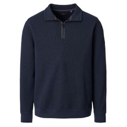 Sweatshirt Casamoda "Casamoda Sweattroyer uni", Herren, Gr. L, dunkelblau, 90% Baumwolle, 10% Polyester, Sweatshirts Sweatshirt