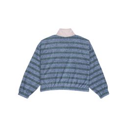 Fleecepullover Quiksilver "Kedai", Damen, Gr. M, ashley blau kedai stripe, Obermaterial: 100% Microfaser;, Sweatshirts Fleecepullover