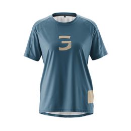 Radtrikot Gonso "Trail Jersey W", Gr. 36, saphirblau, 88% Polyester, 12% Elasthan, Rundhals, Trikots, Damen Fahrradtrikot, leichtes u. atmungsaktives Trikot, ideal f&uuml;r MTB