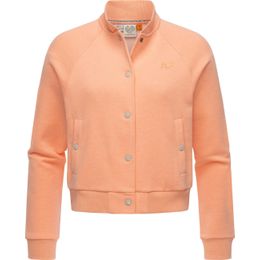 Bomberjacke Ragwear "Collegejacke Simonette", Damen, Gr. M, orange (peach), Obermaterial: 70% Baumwolle CO. 30% Polyester PES., Jacken Bomberjacke