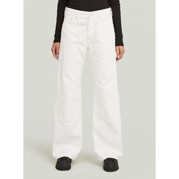 G-Star Raw 5-Pocket-Jeans G-STAR "Bowey Barrel Carpenter Jeans", Damen, Gr. 28, L&auml;nge 30, faded chalkstone gd, Obermaterial: 75% Baumwolle, 25% Baumwolle, Jeans 5-Pocket-Jeans