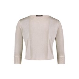 Bolero Vera Mont "Strickbolero ohne Verschluss", Damen, Gr. M, grau (silber, beige), Obermaterial: 80% Viskose CV. 20% Polyester PES., Strickjacken Bolero