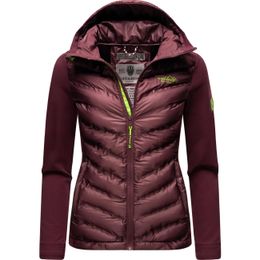 Outdoorjacke Navahoo "&Uuml;bergangsjacke Nimm Mich Mit", Damen, Gr. M, lila (aubergine), Obermaterial: 100% Polyester PES. Obermaterial: 68% Viskose CV. 27% Polyester PES. 5% Elasthan EL. Futter: 100% Polyester PES. 100% Polyester PES., Jacken Outdoorjacke