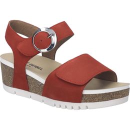 Sandale Josef Seibel "Quinn 16, rot", Damen, Gr. 37, rot, Obermaterial: 100% Rindsleder Leather cow., Schuhe Sandale