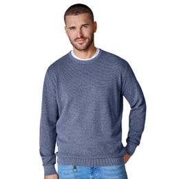 Strickpullover Casamoda "Casamoda Pullover uni", Herren, Gr. L, 741 silber, 100% Baumwolle, Pullover Strickpullover