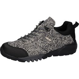 Waldl&auml;ufer Trekkingschuh WALDL&Auml;UFER "H-AMIATA", Damen, Gr. 6,5, schwarz, wei&szlig;, Gummi, Nubukleder, Textil, Veloursleder, Schuhe Trekkingschuh, Freizeitschuh, Halbschuh, Outdoorschuh mit TEX-Ausstattung, H-Weite