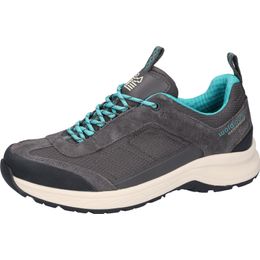 Waldl&auml;ufer Sneaker WALDL&Auml;UFER "H-FREYA", Herren, Gr. 6 (39), dunkelgrau, schwarz, Synthetik, Textil, Veloursleder, Schuhe Sneaker, Outdoorschuh, Schn&uuml;rschuh in Schuhweite H (= sehr weit), waterproof