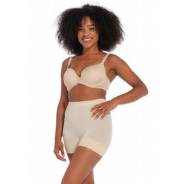 Shapingpants MAGIC BODYFASHION "Comfort Short", Damen, Gr. L, braun (latte), Obermaterial: 92% Polyamid, 8% Elasthan, unifarben, k&ouml;rpernah, Unterhosen, bequeme, nahtlose, formende Shorts