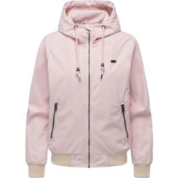 Outdoorjacke Ragwear "Outdoorjacke Nuggeta Summer YOUMODO", Damen, Gr. 6XL, rosa (marshmallow), Obermaterial: 100% Polyester PES. Obermaterial: Futter: 100% Polyester PES., l&auml;ssig geschnitten, hoch geschlossener Ausschnitt, &Auml;rmel ohne &Auml;rmelschlitz Rippb&uuml;ndchen, Jacken Outdoorjacke, L&auml;ssige &Uuml;bergangsjacke mit Kapuze