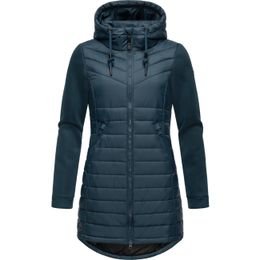 Langjacke Ragwear "Outdoorjacke Sandrra Long", Damen, Gr. S, blau (petrol), Obermaterial: 100% Polyester PES. Obermaterial: Futter: 100% Polyester PES. 100% Polyester PES., Jacken Langjacke