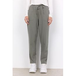 Schlupfhose soyaconcept "SC-CISSIE 10-C", Damen, Gr. M (38), N-Gr, gr&uuml;n (7390 misty), Web, Obermaterial: 100% Baumwolle, unifarben, kn&ouml;chelfrei, Hosen Schlupfhose, leichte Sommerhose aus Baumwolle in Leinenoptik