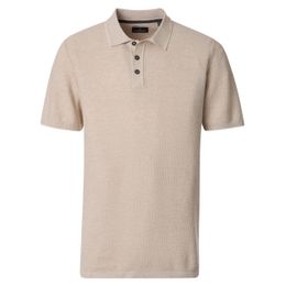 Poloshirt Casamoda "Casamoda Polo-Shirt uni", Herren, Gr. XL, beige, 100% Baumwolle, Shirts
