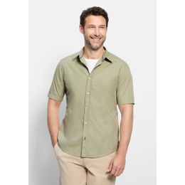 Kurzarmhemd OLYMP "OLYMP Casual, regular fit, Kent", Herren, Gr. 3XL, Normaler Arm, gr&uuml;n, 100% Baumwolle, Hemden