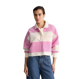 Marc O'Polo Sweatshirt MARC O'POLO DENIM "aus reinem Organic Cotton", Damen, Gr. L, light pink, Obermaterial: 100% Baumwolle, gestreift, relaxed fit, Sweatshirts Sweatshirt
