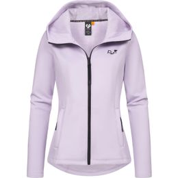 Kapuzensweatjacke Ragwear "Sweatjacke Lyshka", Damen, Gr. XXL, lila (lavender), Obermaterial: 95% Polyester PES. 5% Elasthan EL. Futter: 95% Polyester PES. 5% Elasthan EL., Sweatjacken Kapuzensweatjacke