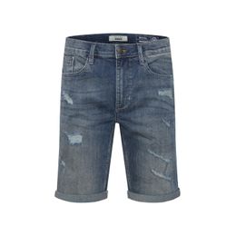 Jeansshorts Blend "Jeansshorts BHDeniz", Herren, Gr. L, N-Gr, blau (denim middle blau), Web, Obermaterial: 98% Baumwolle CO. 2% Elasthan EL., unifarben, regular fit kurz, Jeans Jeansshorts