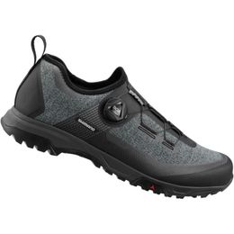 Fahrradschuh Shimano "Fahrradschuhe ET701, schwarz", Herren, Gr. 38, schwarz, Obermaterial: 100% Synthetik synthetic., Schuhe Fahrradschuh