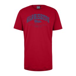 T-Shirt Ahorn Sportswear "HARRISBURG_ATLANTIC BLUE", Herren, Gr. 7XL, rot, 100% Baumwolle, bedruckt, normal, Rundhals, Shirts T-Shirt, mit modischem Frontprint