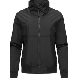 Outdoorjacke Ragwear "&Uuml;bergangsjacke Goona", Damen, Gr. L, schwarz, Obermaterial: 100% Polyester PES. Obermaterial: Futter: 100% Polyester PES., Jacken Outdoorjacke