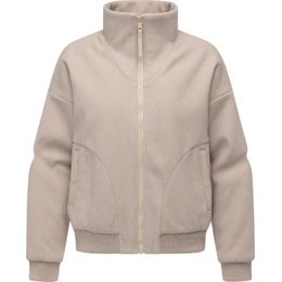 Kapuzensweatjacke Ragwear "&Uuml;bergangsjacke Toscia", Damen, Gr. XXL, beige (ecru25), Obermaterial: 100% Polyester PES. Futter: 100% Polyester PES., Jacken Kapuzensweatjacke