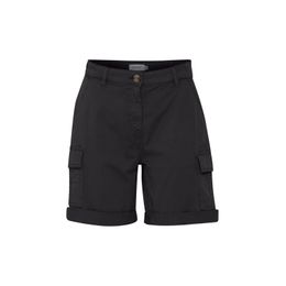 Cargoshorts oxmo "Cargoshorts OXChanice", Damen, Gr. 44, N-Gr, schwarz, Obermaterial: 98% Baumwolle CO. 2% Elasthan EL., Hosen Cargoshorts