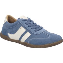 Sneaker Josef Seibel "Cassandra 11, slate blue-kombi", Damen, Gr. 38, blau (slate blau, kombi), Obermaterial: 100% Rindsleder Leather cow., Schuhe Sneaker