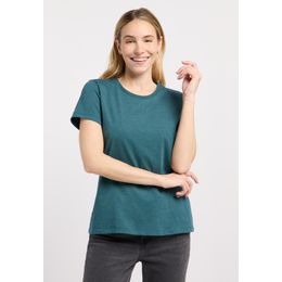 Kurzarmshirt Ragwear "MINTTA", Damen, Gr. M, ocean gr&uuml;n, Jersey, Obermaterial: 50% Baumwolle, 50% Polyester, unifarben, normal, Rundhals, Shirts, Klassischer Fit aus Single Jersey mit softem Finish