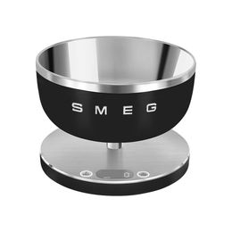 Smeg K&uuml;chenwaage "KSC01BLMWW", schwarz (schwarz, matt), B:20,5cm H:15cm, K&uuml;chenwaagen, K&uuml;chenwaage