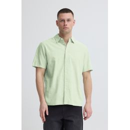 Kurzarmhemd Blend "BHABAN SHIRT PP NOOS", Herren, Gr. XXL, N-Gr, gr&uuml;n, Web, Obermaterial: 70% Baumwolle, 30% Leinen, Leinenoptik, unifarben, regular fit normal, Hemden