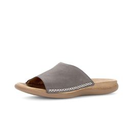 Pantolette Gabor "Pantolette", Damen, Gr. 46, grau, Schuhe Pantolette