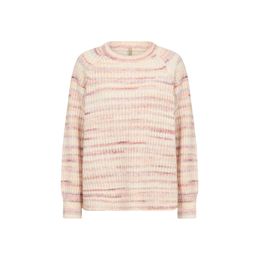 Strickpullover soyaconcept "Soya Concept Sweater SC-BERETE", Damen, Gr. L, 4120c rose combi, Obermaterial: 58% Polyacryl, 29% Polyester, 9% Nylon, 4% Wolle, Pullover Strickpullover