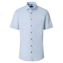 Businesshemd Venti "Venti Businesshemd Kurzarm Print", Herren, Gr. 42, Normalgr&ouml;&szlig;en, hellblau, 100% Baumwolle, bedruckt, comfort fit, Hemden