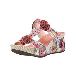 Pantolette Laura Vita "Laura Vita Pantoletten Leder", Damen, Gr. 39, rose, Leder, Schuhe Pantolette