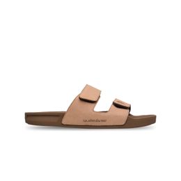 Sandale Quiksilver "Rivi Leather", Herren, Gr. 13(46), sand, Obermaterial:Obermaterial: Leder / Au&szlig;ensohle: Gummi;, Schuhe Sandale