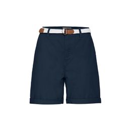 Chinoshorts oxmo "Chinoshorts OXChakira", Damen, Gr. 36, N-Gr, blau (insignia b), Obermaterial: 98% Baumwolle CO. 2% Elasthan EL., Hosen Chinoshorts