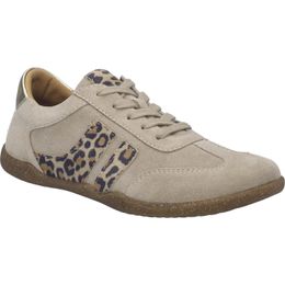 Sneaker Josef Seibel "Cassandra 11, beige-kombi", Damen, Gr. 39, beige (beige, kombi), Obermaterial: 100% Rindsleder Leather cow., Schuhe Sneaker