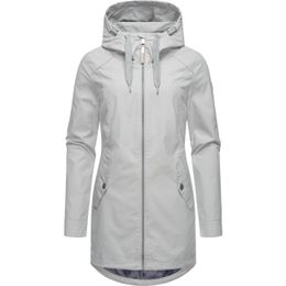 Outdoorjacke Ragwear "&Uuml;bergangsjacke Mondda", Damen, Gr. XL, grau (light grau), Obermaterial: 74% Baumwolle CO. 26% Nylon NY. Obermaterial: Futter: 100% Polyester PES., Jacken Outdoorjacke