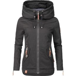 Outdoorjacke Navahoo "&Uuml;bergangsjacke Wekoo", Damen, Gr. L, schwarz, Obermaterial: 100% Baumwolle CO. Obermaterial: Futter: 100% Polyester PES., Jacken Outdoorjacke