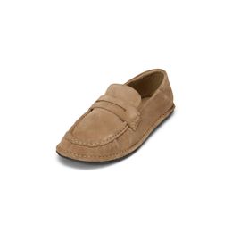 Marc O'Polo Loafer MARC O'POLO "aus weichem Veloursleder", Damen, Gr. 37, schwarzer sand, Obermaterial: 100% Leder, unifarben, Schuhe Loafer