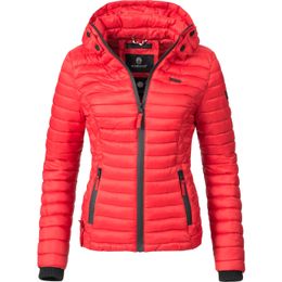 Steppjacke Marikoo "Steppjacke Samtpfote", Damen, Gr. XXL, rot, Obermaterial: 100% Nylon NY. Obermaterial: Futter: 100% Polyester PES. 100% Polyester PES., Jacken Steppjacke