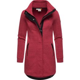 Kurzjacke Ragwear "Sweatjacke Letrice", Damen, Gr. M, rot (raspberry24), Obermaterial: 65% Baumwolle CO. 35% Polyester PES. Futter: 65% Baumwolle CO. 35% Polyester PES., Jacken Kurzjacke