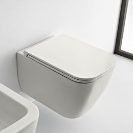 Scarabeo Teorema 2.0 Wand-WC mit Clean Flush, 5126CL41BK+8305B41,