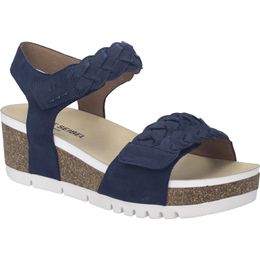 Sandale Josef Seibel "Quinn 22, ocean", Damen, Gr. 40, blau (ocean), Obermaterial: 100% Rindsleder Leather cow., Schuhe Sandale