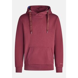 Kapuzenpullover SALZHAUT "Hoodie HEFF", Herren, Gr. 4XL, rot (merlot), Obermaterial: 55% Baumwolle CO. 45% Polyester PES., Pullover Kapuzenpullover