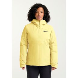 Outdoorjacke Jack Wolfskin "WISPER INS JKT W", Damen, Gr. XL (44/46), gelb (lemonice), Obermaterial: 100% Polyester. F&uuml;llung: 100% Polyester. Futter: 100% Polyester, Jacken Outdoorjacke