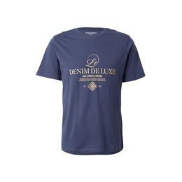 Jack & Jones Premium T-Shirt 'JPRBLUJAYCE' Herren Gr&ouml;&szlig;e M nachtblau / honig