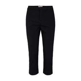Caprihose Freequent "FQSOLVEJ-CA", Damen, Gr. M, N-Gr, schwarz, Web, Obermaterial: 76% Viskose, 21% Polyamid, 3% Elasthan, unifarben, slim fit 3/4-L&auml;nge, Hosen Caprihose, Sommerhose 3/4-L&auml;nge mit Viskose und Stretch