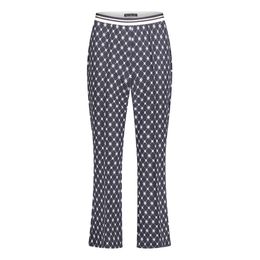 Relaxhose Betty Barclay "Casual-Hose Slim Fit", Damen, Gr. 36, EURO, blau (dunkelblau, wei&szlig;), Obermaterial: 88% Polyester PES. 12% Elasthan EL., Hosen Relaxhose