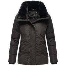 Winterjacke Navahoo "Winterjacke Frostii XIV", Damen, Gr. L, schwarz, Obermaterial: 100% Polyester Pol. recyc.. Obermaterial: Futter: 100% Polyester PES. 100% Polyester Pol. recyc.., Jacken Winterjacke